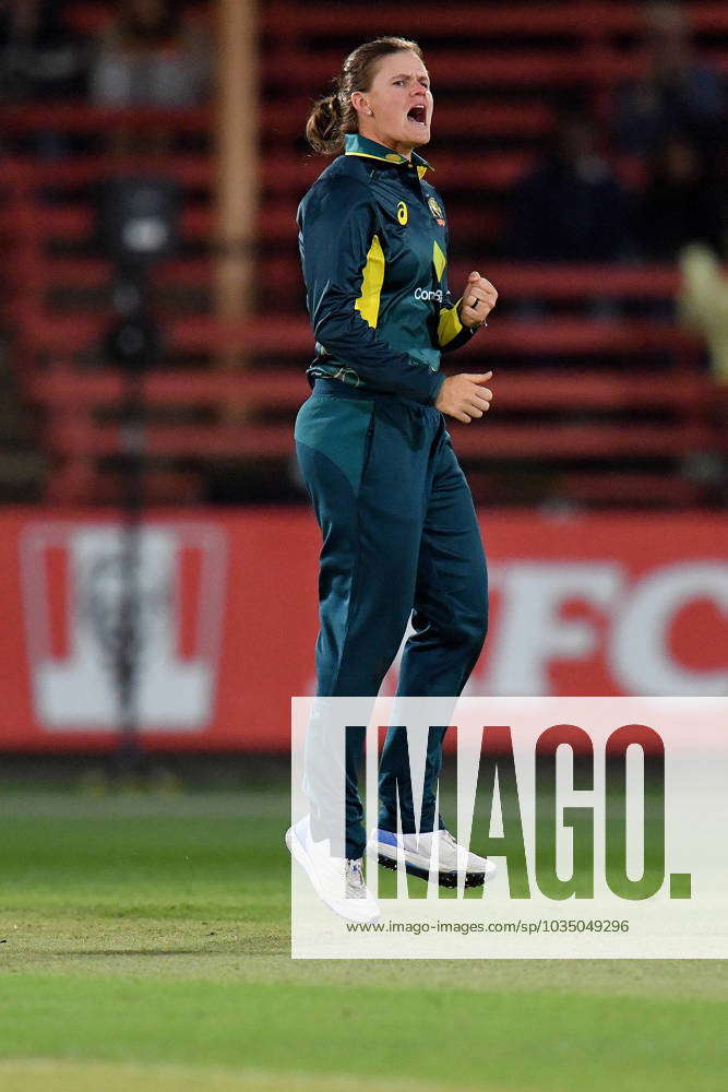 CRICKET AUSTRALIA WEST INDIES WOMEN, Jess Jonassen of Australia reacts ...