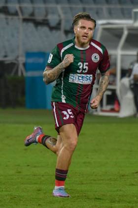 Kolkata, West Bengal, India: Jason Steven Cummings of Mohun Bagan Super ...