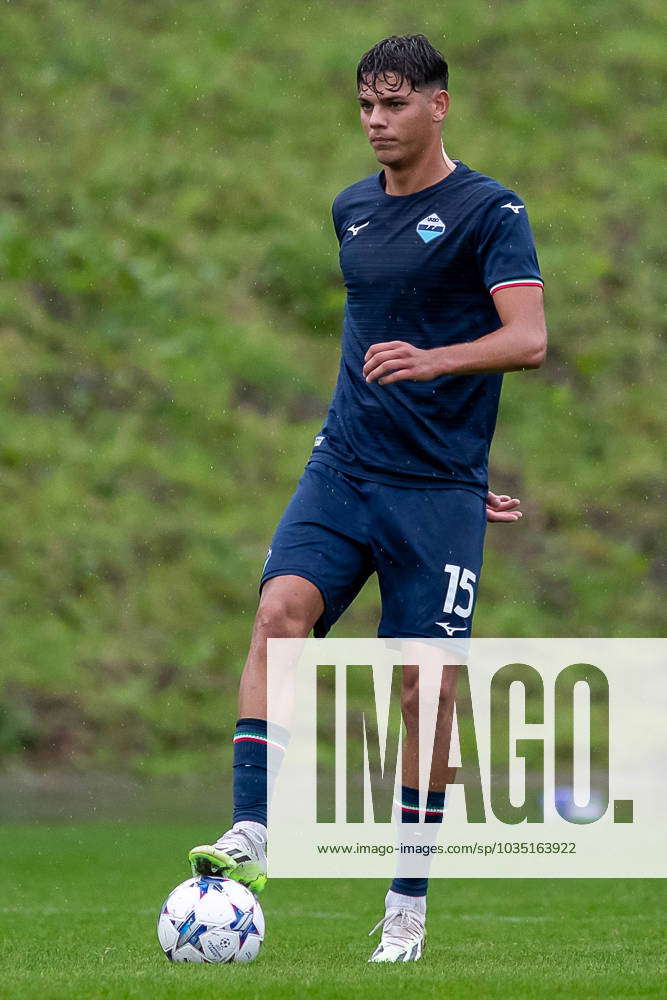 Celtic B team v SS Lazio UEFA Youth League 04 10 2023. Matteo Dutu of ...