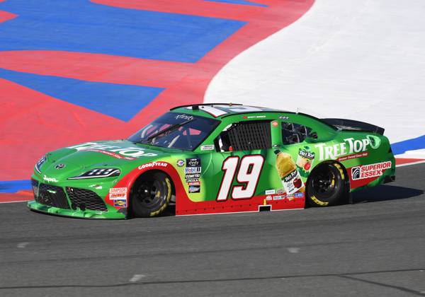 CHARLOTTE, NC - OCTOBER 07: Myatt Snider ( 19 Joe Gibbs Racing Tree Top ...