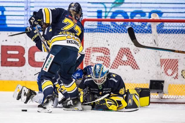 HV71s goalie Lina Van Noort during the SDHL ice hockey match between Leksand and HV71 on in