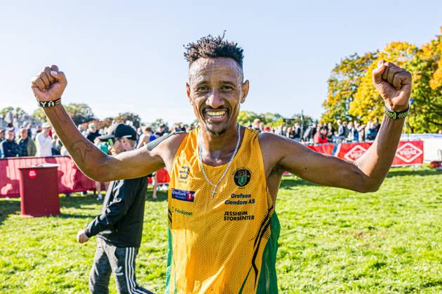 231008 Senay Fissehatsion of Ull Kisa celebrates after competing in ...