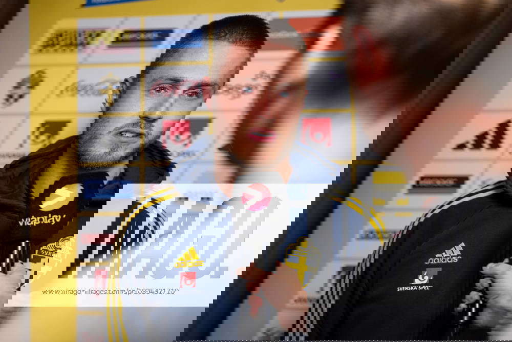 231009 Mattias Svanberg of the Swedish men s football national team at ...