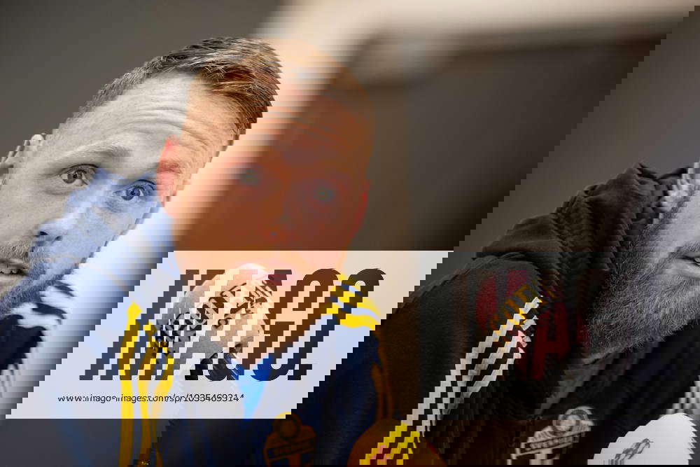 Goalkeeper Viktor Johansson of the Swedish national football team in ...