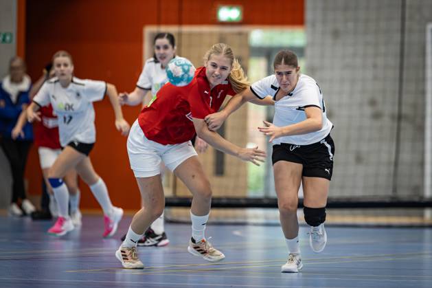Denmark vs Germany, handball, female U20 international match, 15 10 23 ...