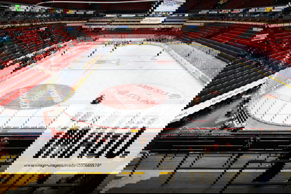 231015 Monitor ERP Arena during the SDHL ice hockey match between ...