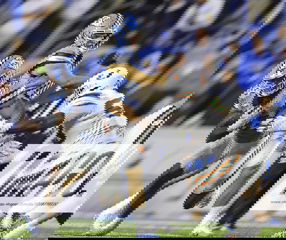 October 14, 2023: North Carolina sophomore Omarion Hampton (28) runs ...