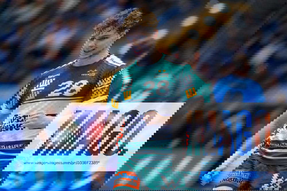 Franko Lastro Frisch Auf Goeppingen, 28 cheers joy emotion GER, TBV ...