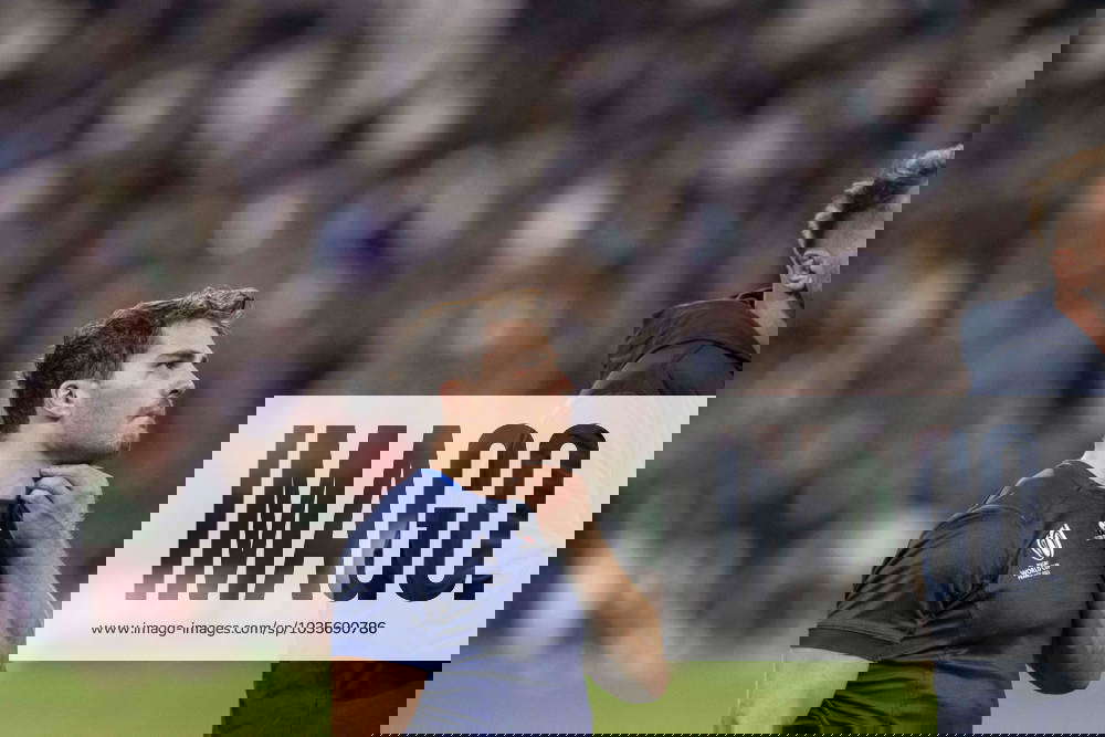 FRANCE vs South AFRICA - RWC 2023 Antoine Dupont reacts after defeat in the France 2023 Rugby World