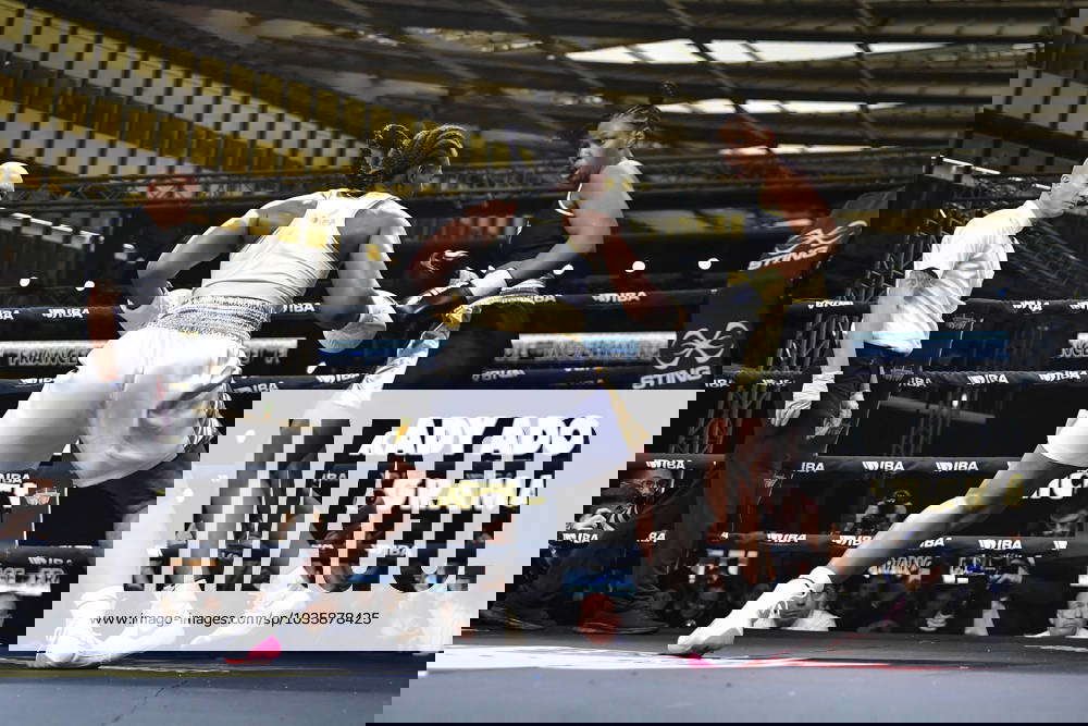 IBA Champions Fight - Paris French boxer Davina Michel (R) competes ...