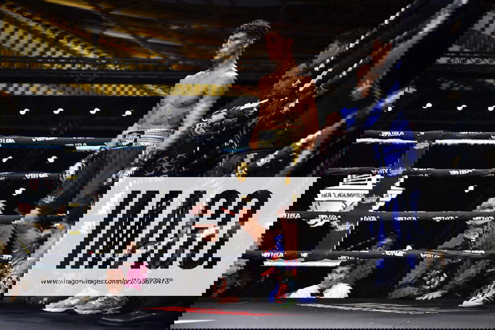 IBA Champions Fight - Paris Dutch boxer Gradus Kraus stands up before ...