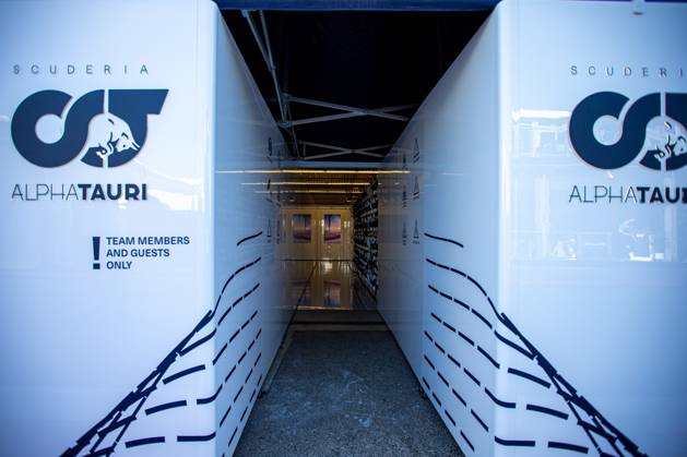 Austin, Texas, USA: Scuderia AlphaTauri box....during FORMULA 1 LENOVO ...