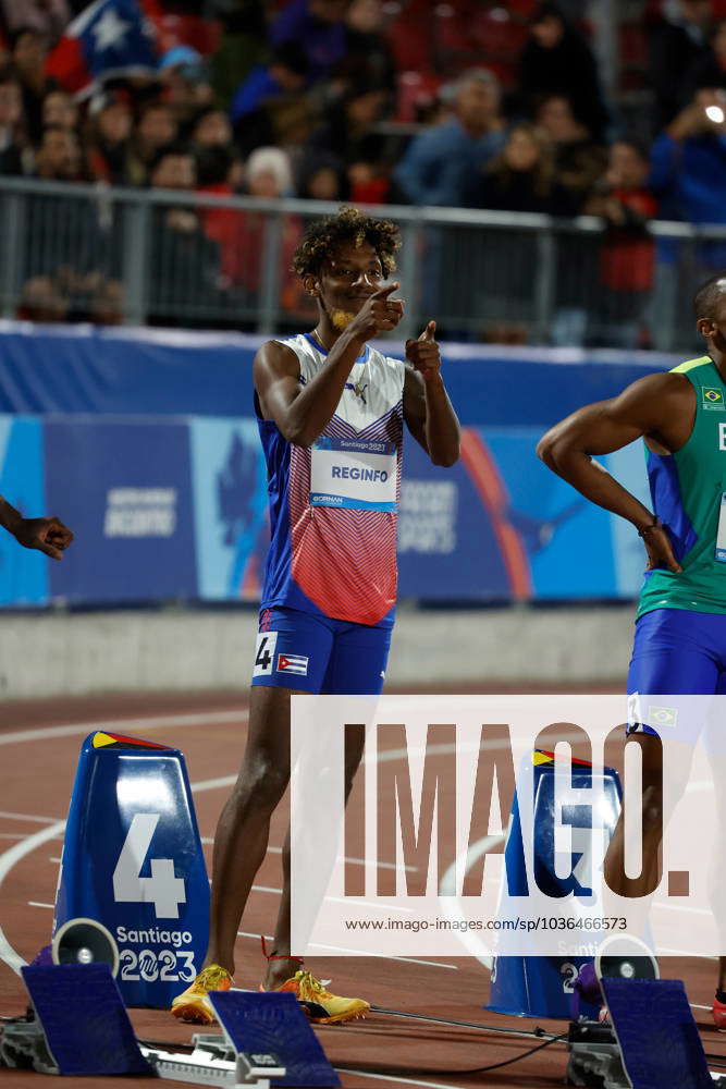 SANTIAGO, CHILE-OCT 31: Shainer Rengifo de Cuba, compite en la prueba ...