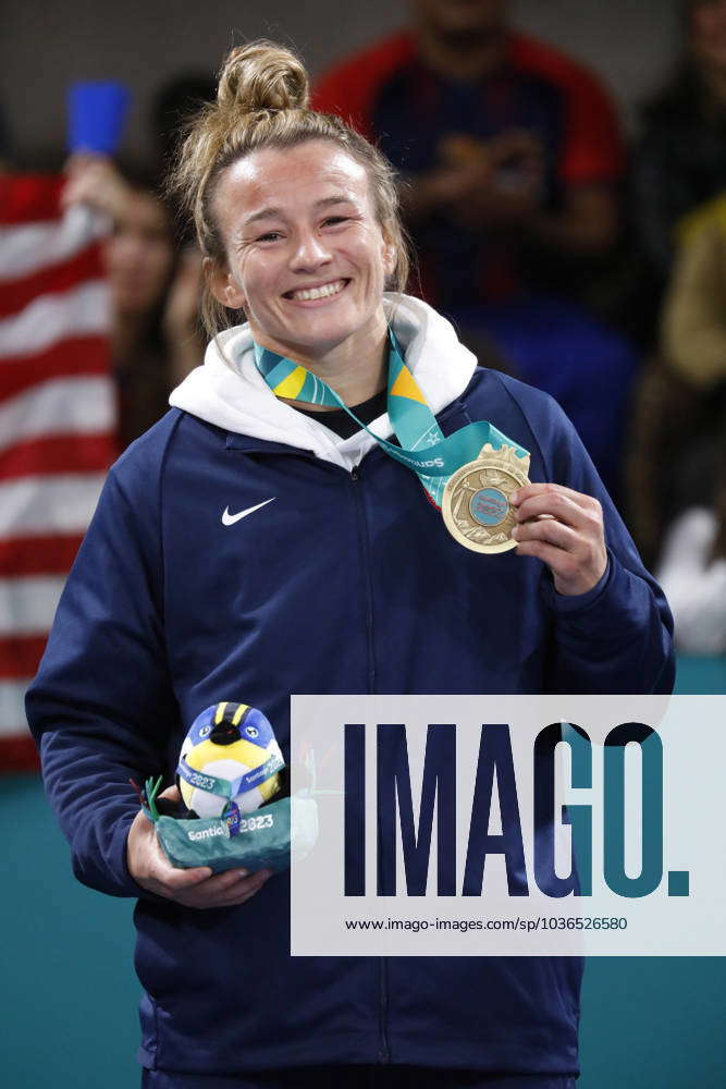 SANTIAGO, CHILE NOV 02: Medallista de oro 68 kg Forrest Molinari de ...