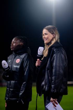 Lili Engels Sport1 TV presenter, Nicole Anyomi Eintracht Frankfurt, 19 ...