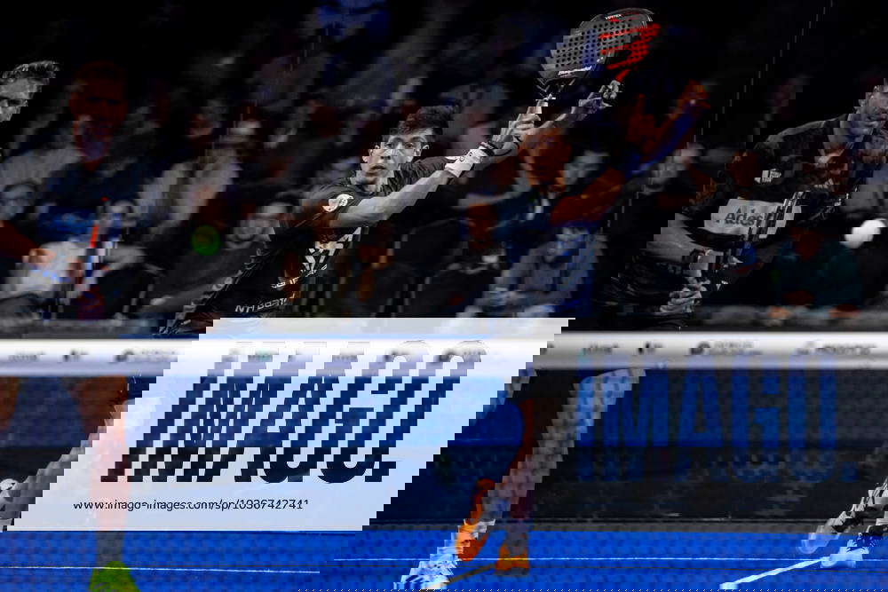 Alejandro Ruiz and Juan Tello during the Swedish Padel Open day 1 on in ...