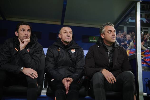 HAMBURG, GERMANY - 7 NOVEMBER, 2023: Darijo Srna, Mario Stanic. The ...