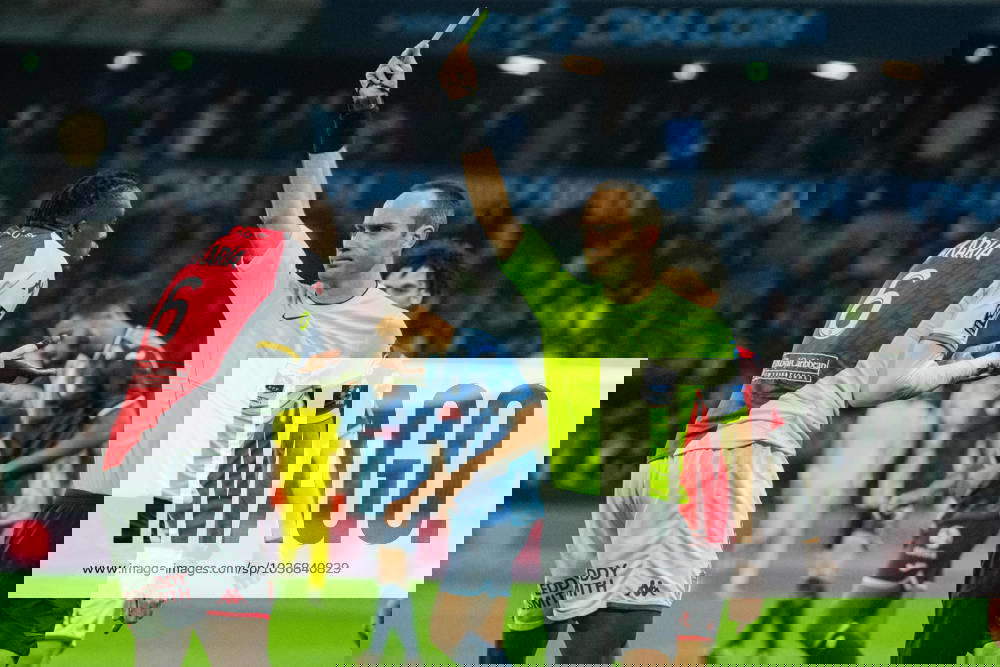 Thomas Leonard (Arbitre central) Denis Zakaria (AS Monaco) FOOTBALL ...