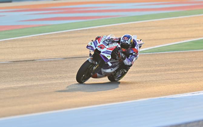 MotoGP Qatar Free Practice 1 French MotoGP rider Johann Zarco of Prima ...