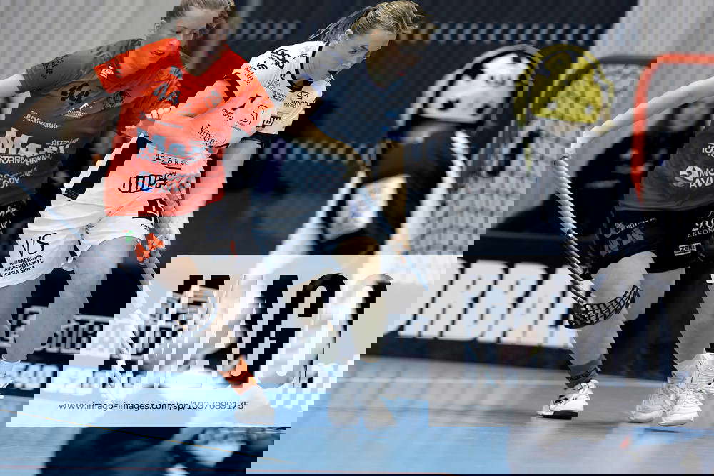 231119 Akersbergas Karin Henriksson and Warbergs Hanna Modigh during ...