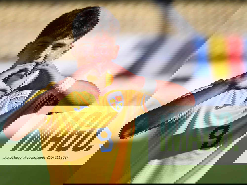 Ioan Vermesan enjoying after a goal scored in the friendly football ...