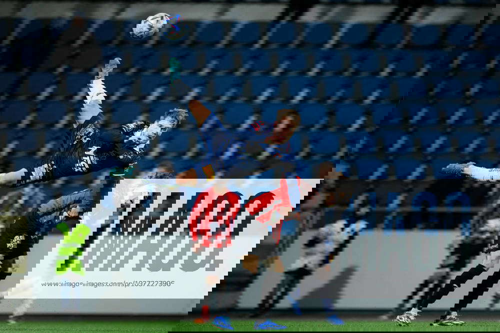 Örgrytes Hampus Dahlqvist and Nordic Uniteds Aziz Harabi during the ...