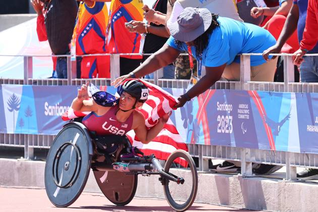 SANTIAGO, CHILE NOV 21: Hanna Dederick de Estados Unidos durante la ...
