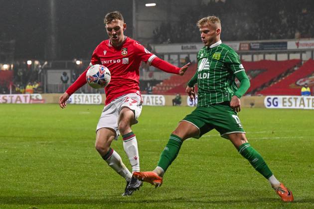 Emirates FA Cup Wrexham v Yeovil Town Jake Bickerstaff 27 of Wrexham ...