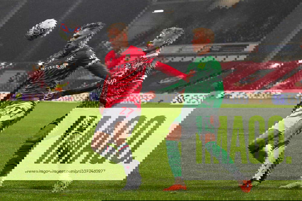 Emirates FA Cup Wrexham v Yeovil Town Jake Bickerstaff 27 of Wrexham ...