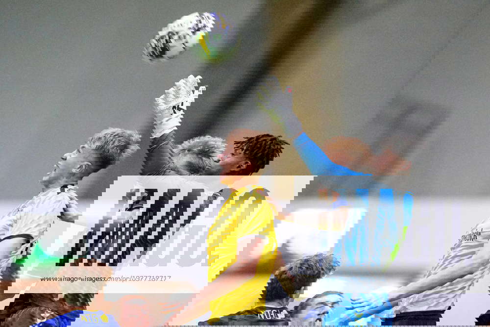 231206 Mjällbys Filip Persson and Bröndbys Mamadou Jalloh during the ...