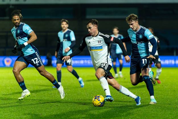 Luke Harris of Fulham U21, U 21 s during the EFL Trophy match between ...