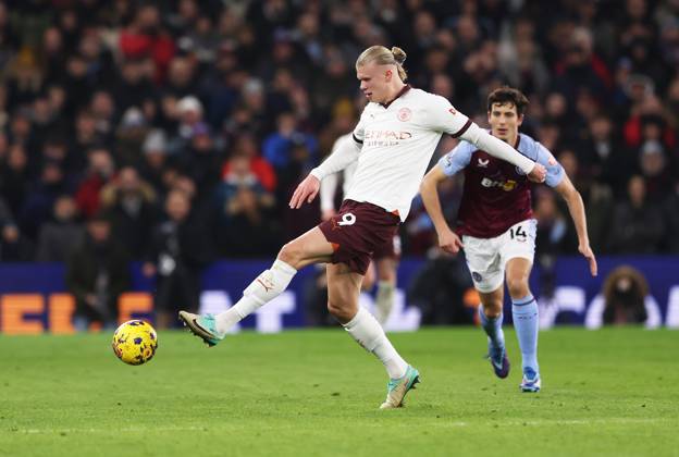 Birmingham, England, 6th December 2023. Erling Haland of Manchester ...