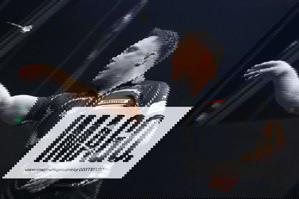 Darts player Gerwyn Price The Iceman at the World Darts Gala 2023 in ...