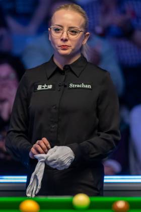 Snooker BetVictor 2023 Scottish Open Referee, Desislava Bozhilova takes ...
