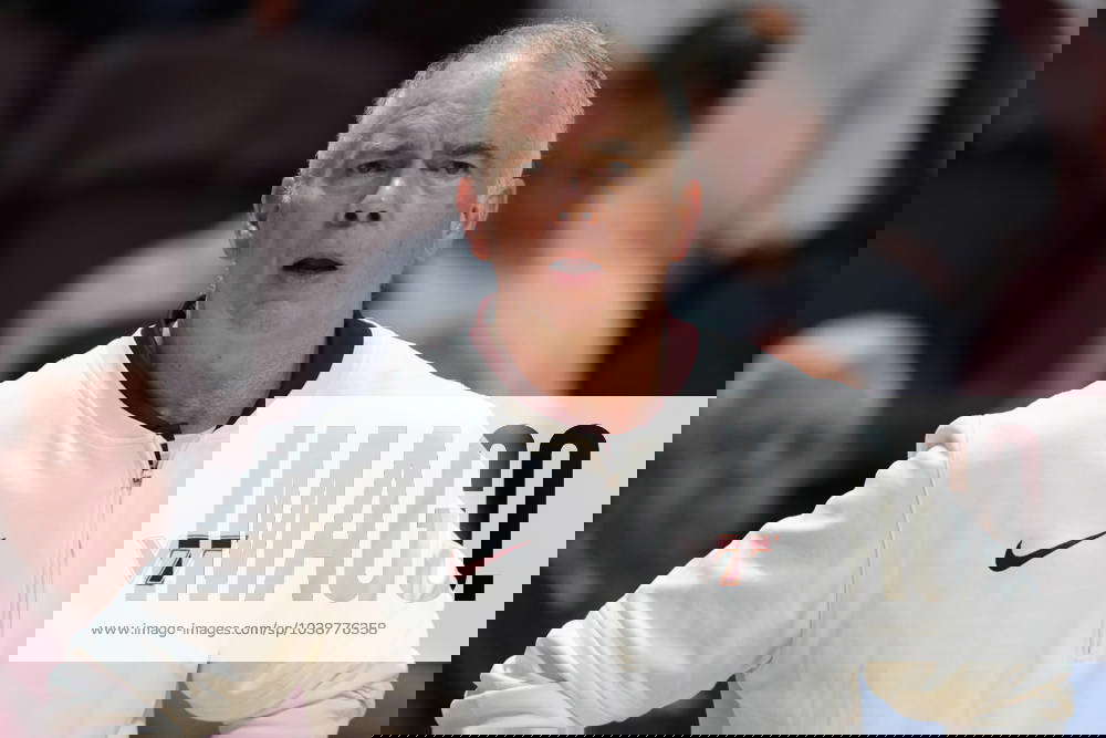 : Virginia Tech Hokies head coach Mike Young on court during the NCAA ...