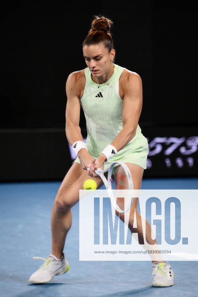Maria Sakkari during her second round match Australian Open, Day Four, Tennis, Melbourne Park