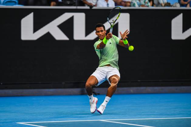 Daniil Medvedev Vs Felix Auger-Aliassime, Australian Open Tennis Tournament in Melbourne, Australia