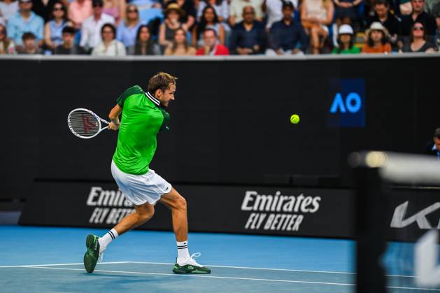 Daniil Medvedev Vs Felix Auger-Aliassime, Australian Open Tennis Tournament in Melbourne, Australia