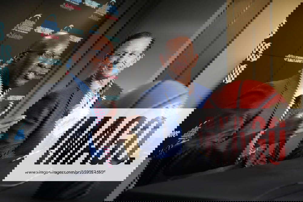 Missouri Valley Conference Commissioner Jeff Jackson (L) and St. Louis ...