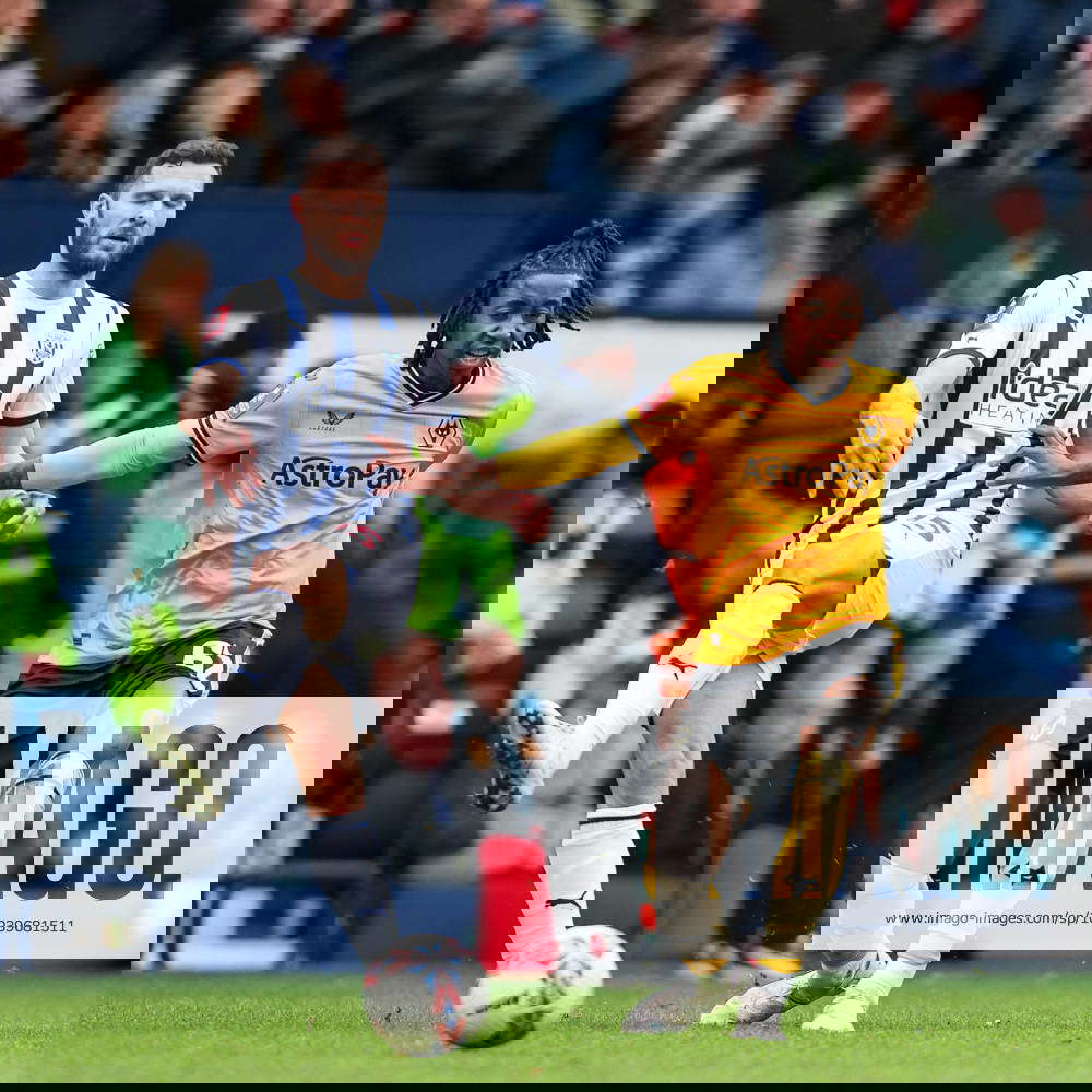 West Bromwich Albion s Erik Pieters & Wolves Tawanda Chirewa in action ...