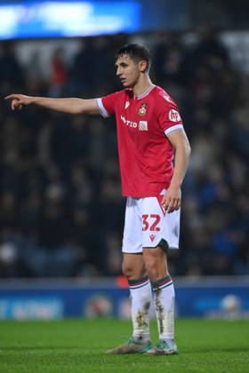 Blackburn, England, 29th January 2024. Max Cleworth of Wrexham during ...