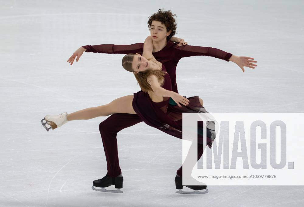 Olivia Ilin USA and Dylan Cain USA perform in the Figure skating ...