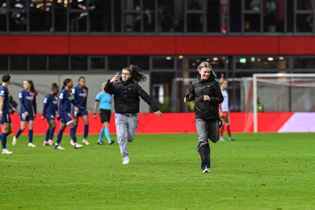 Two speedsters at the UEFA Womens Champions League match FC Bayern ...