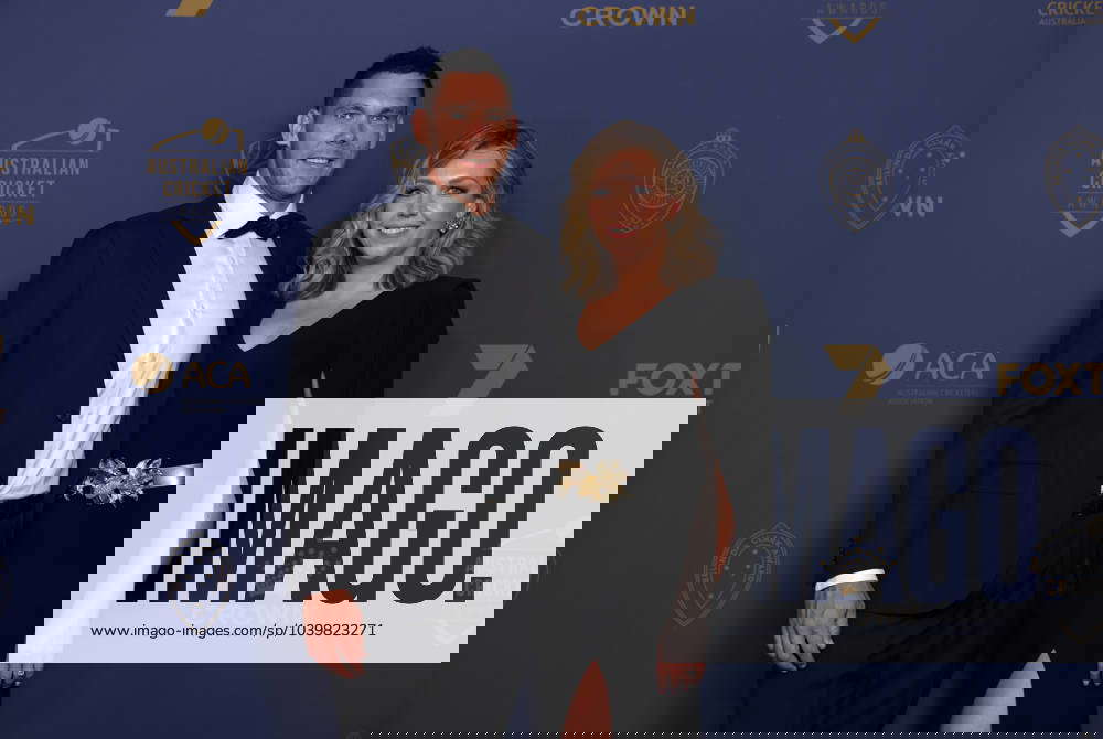 AUSTRALIAN CRICKET AWARDS 2024, Scott Boland and wife Daphne on arrival ...