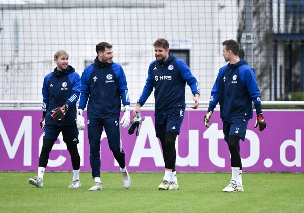 v re, Goalkeeper Michael Langer FC Schalke 04, Goalkeeper Ralf ...