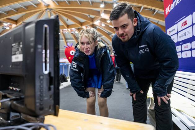 Erfurt Josephine Rodenberg and Justin Mähr figure skating at the Erfurt ...