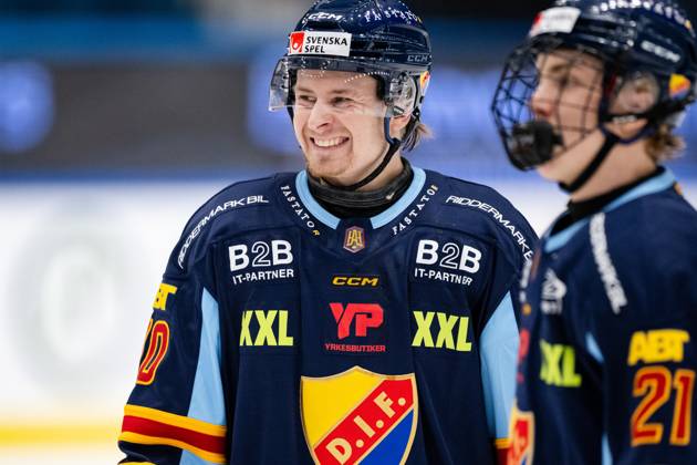 240131 Djurgardens Jakob Ragnarsson during the ice hockey match in ...