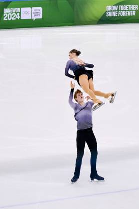 GANGNEUNG, Feb. 1, 2024 -- Cayla Smith Jared McPike of the United ...