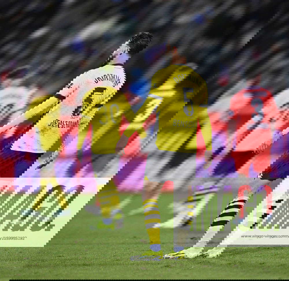 Ramy Bensebaini Borussia Dortmund BVB 05 Ole Pohlmann Borussia Dortmund ...