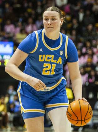 February 02 2024 Berkeley, CA U.S.A. UCLA forward Lina Sontag goes to ...